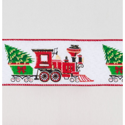 2.5" X 1OY Train Ribbon 31600 - Beechmount Garden Centre